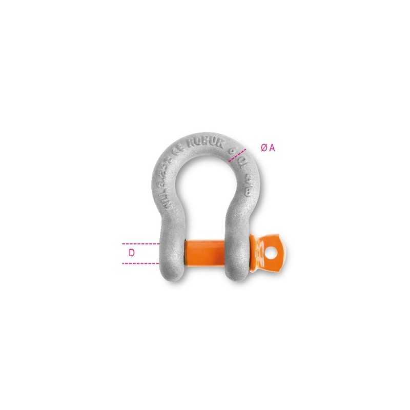 Robur Lyre shackles for lifting EN13889 TON. 1.0 R10