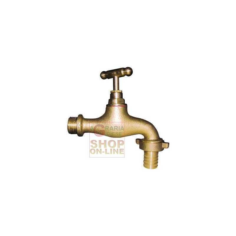 BRASS BUTTERFLY TAP WITH 3/4 '' HOSE HOLDER