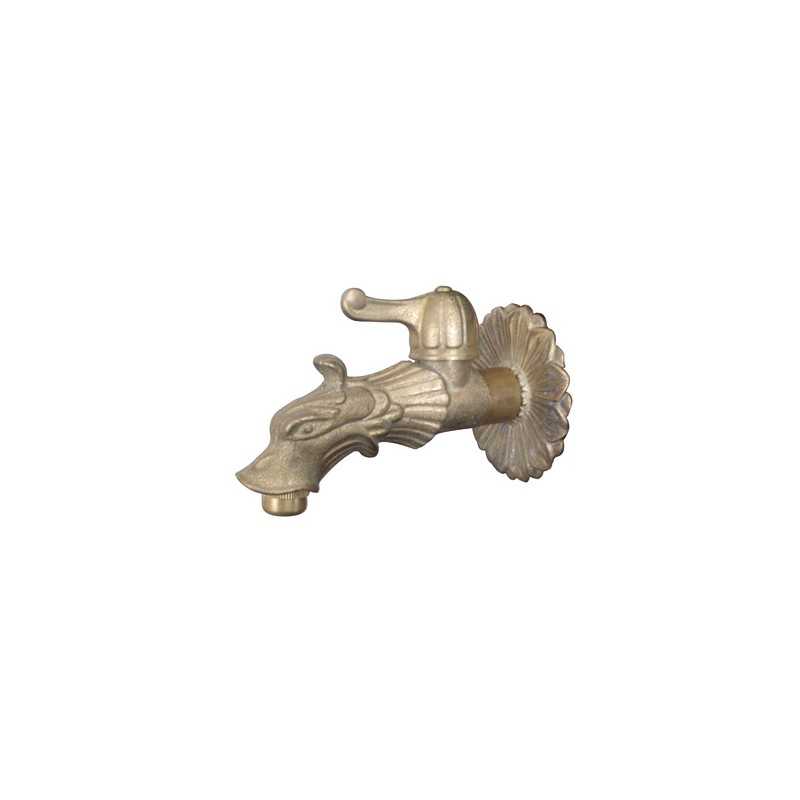 BRASS TAP FOR FOUNTAINS LEVER TYPE WITH ROSE CONNECTION 1/2 ...