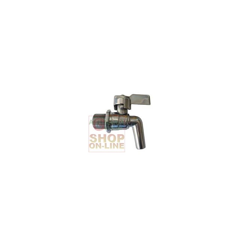 STAINLESS STEEL TAP FOR 3/4 LEVER CONTAINER