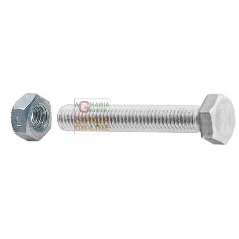 SC 4X20 HEX HEAD METAL SCREWS WITH NUTS PC 20