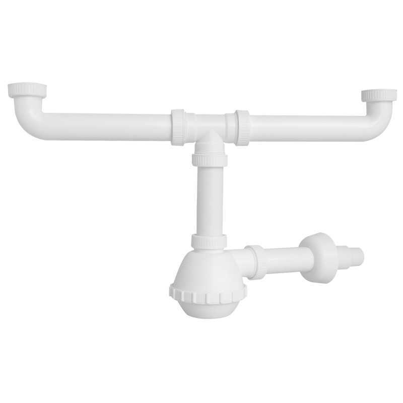 BOTTLE TRAP FOR 2 WAY SINK WITHOUT WASTE GR. 1-1 / 2