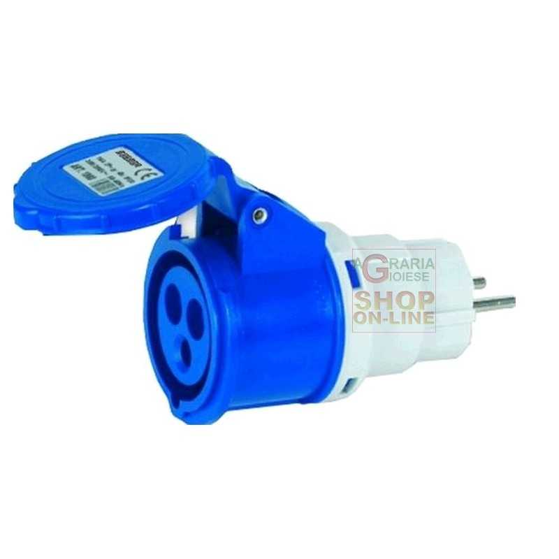 INDUSTRIAL ADAPTER SCHUKO PLUG-SOCKET 16A 220V FIG.6