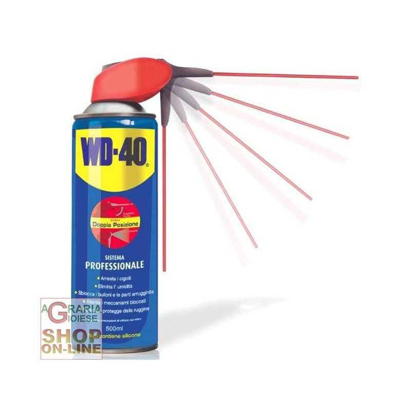LUBRICANTS WD-40 SPRAY ML.500 WD40 DOUBLE POSITION
