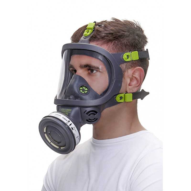 BLS FACIAL ANTIGAS MASK WITH EYE PROTECTION POLYCARB SCREEN ...