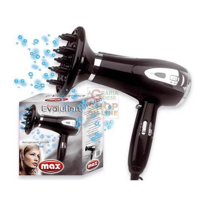 MAX HAIR DRYER 2200W EVOLUTION WITH DIFFUSER