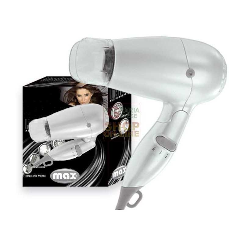 MAX HAIR DRYER TRAVEL PERLA LINE 1000W