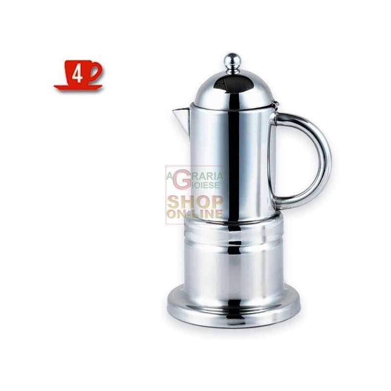 MAX COFFEE MAKER 4 CUPS ROMANTIKA STEEL