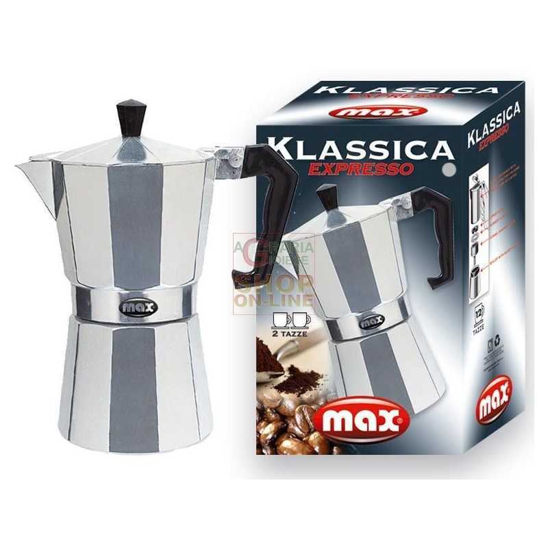 MAX ALUMINUM COFFEE MAKER 2 CUPS
