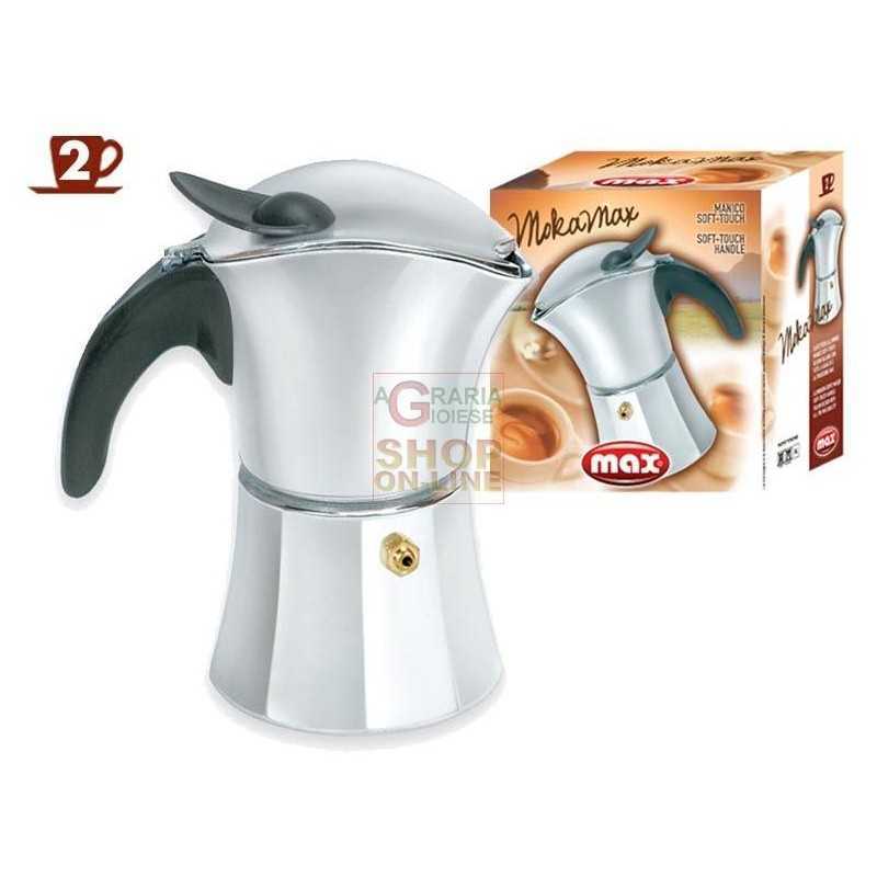 MAX COFFEE MAKER ALUMINUM 2 CUPS MOKA MAX