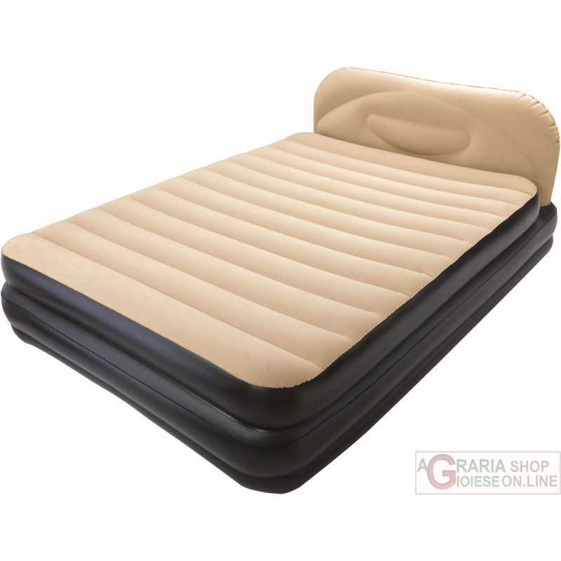 BESTWAY AIRBED SOFT BACK ELEVATED DOUBLE BED DOUBLE INFLATABLE 203X...