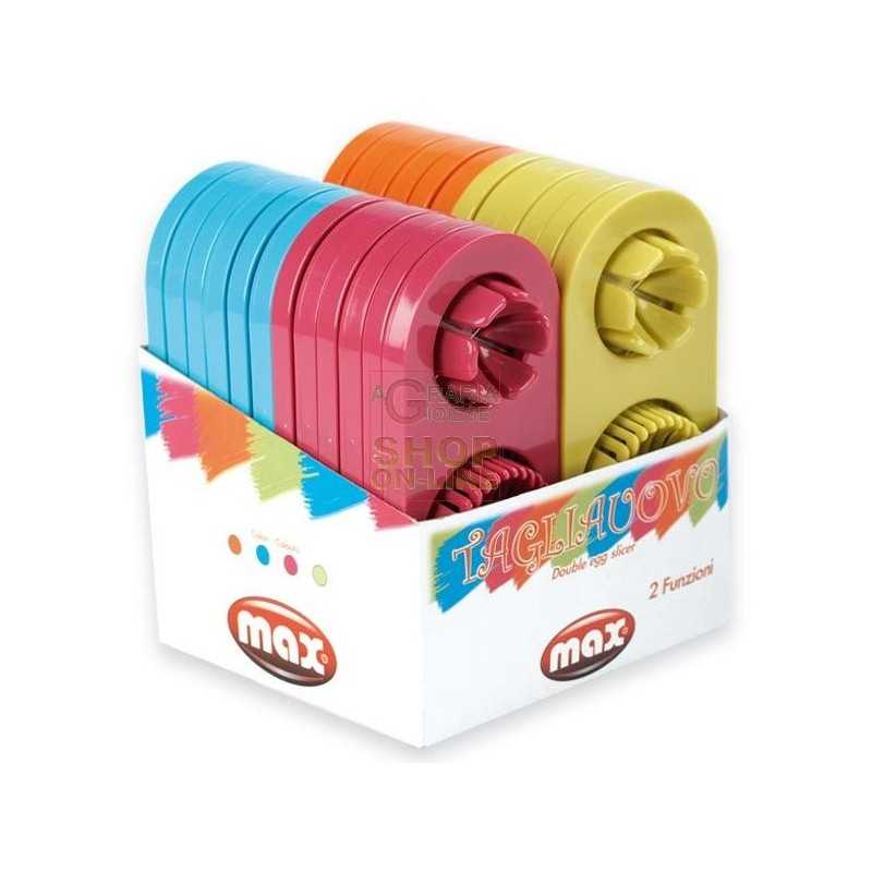 MAX EGG CUTTER 2 FUNCTIONS - 4 COL. ASS.