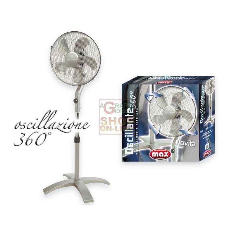MAX 360 ° OSCILLATING FLOOR FAN