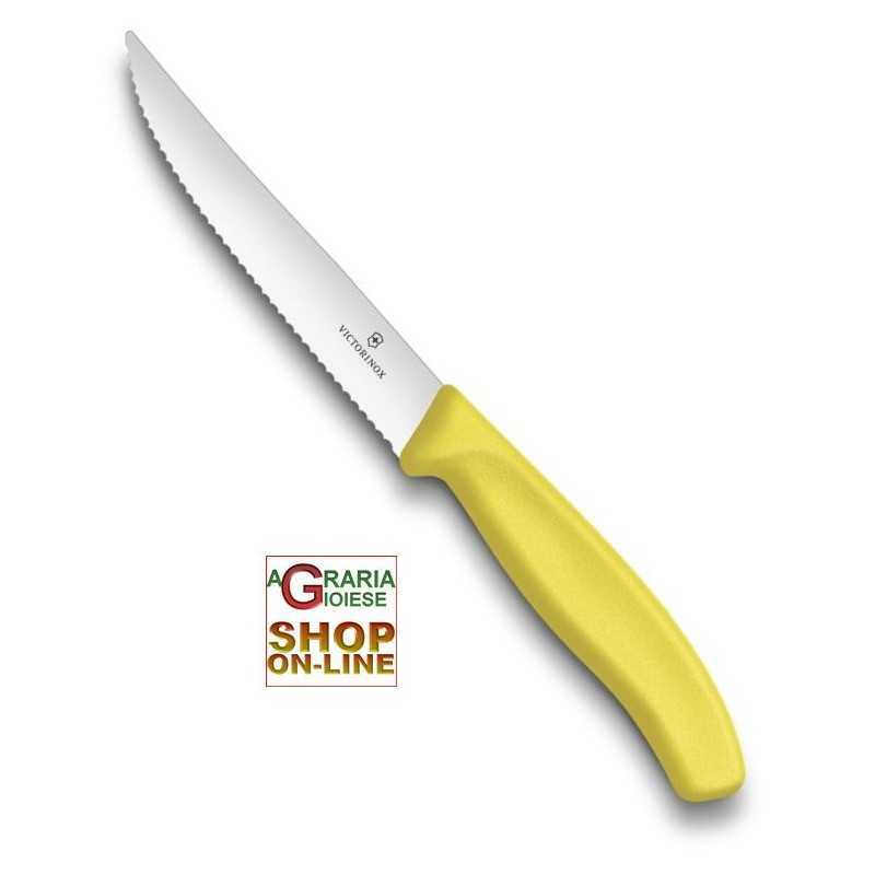 VICTORINOX COLTELLO PER PIZZA COLORE GIALLO CM. 12