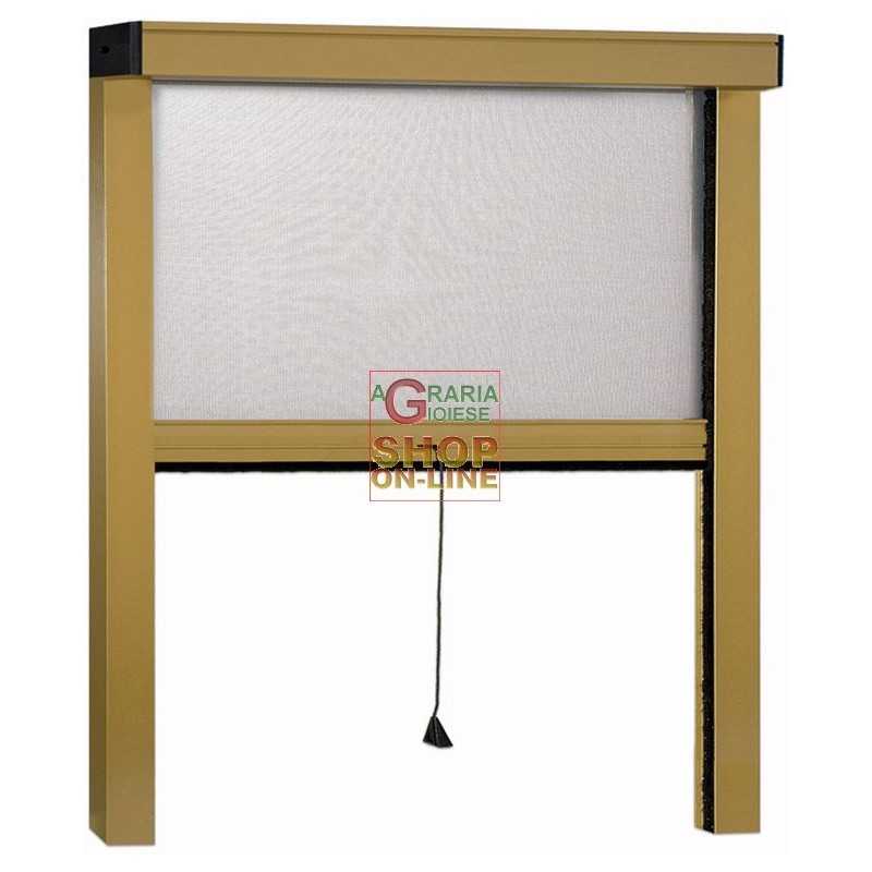 MOSQUITO NET IN THIN VERTICAL BRONZE ALUMINUM CM.100X170