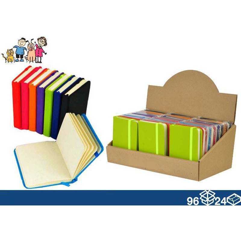 AGENDA COLORATA CON ELASTICO TASCABILE 80 PAGINE
