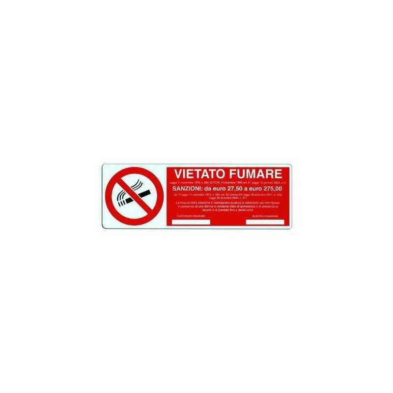 NO SMOKING SIGNAL SIGN 350X120 MM