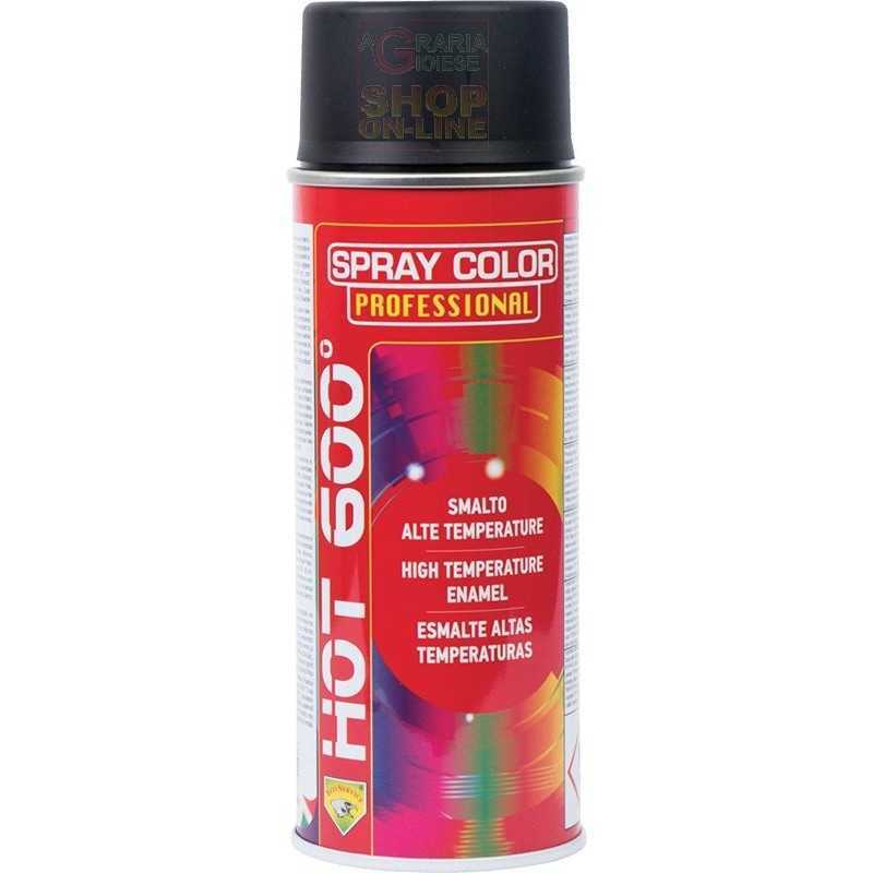 HIGH TEMPERATURE SPRAY BOTTLE 600 DEGREES HOT BLACK GLOSS ML. 400