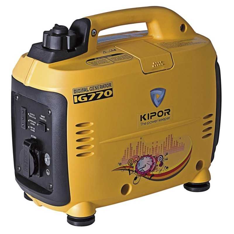 KIPOR IG770 INVERTER GENERATOR WATT 770 PORTABLE FOUR STROKE AC ...