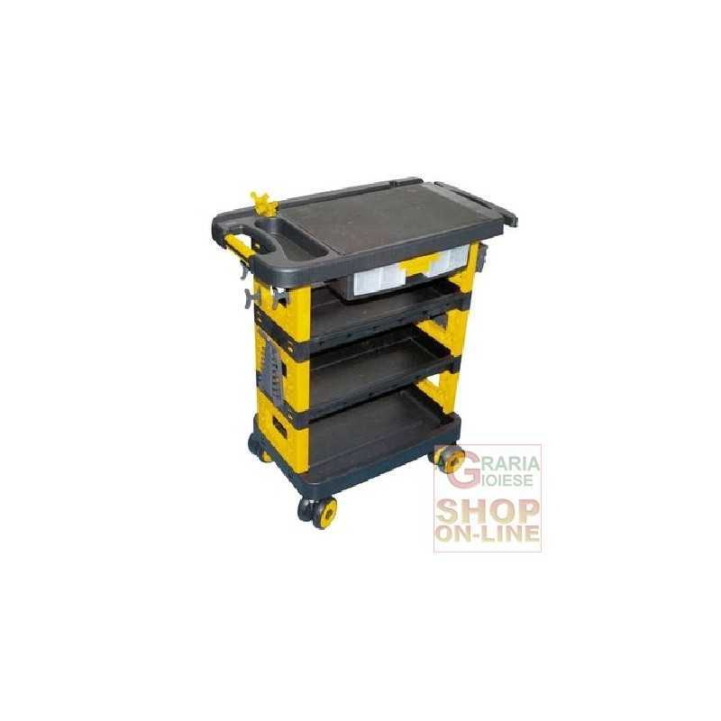 PLASTIC TOOL TROLLEY CM. 78X41,5X89H
