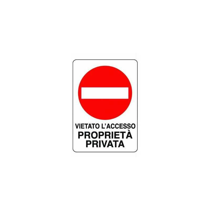 CARTELLO SEGNALE PROPRIETA PRIVATA MM. 300X200