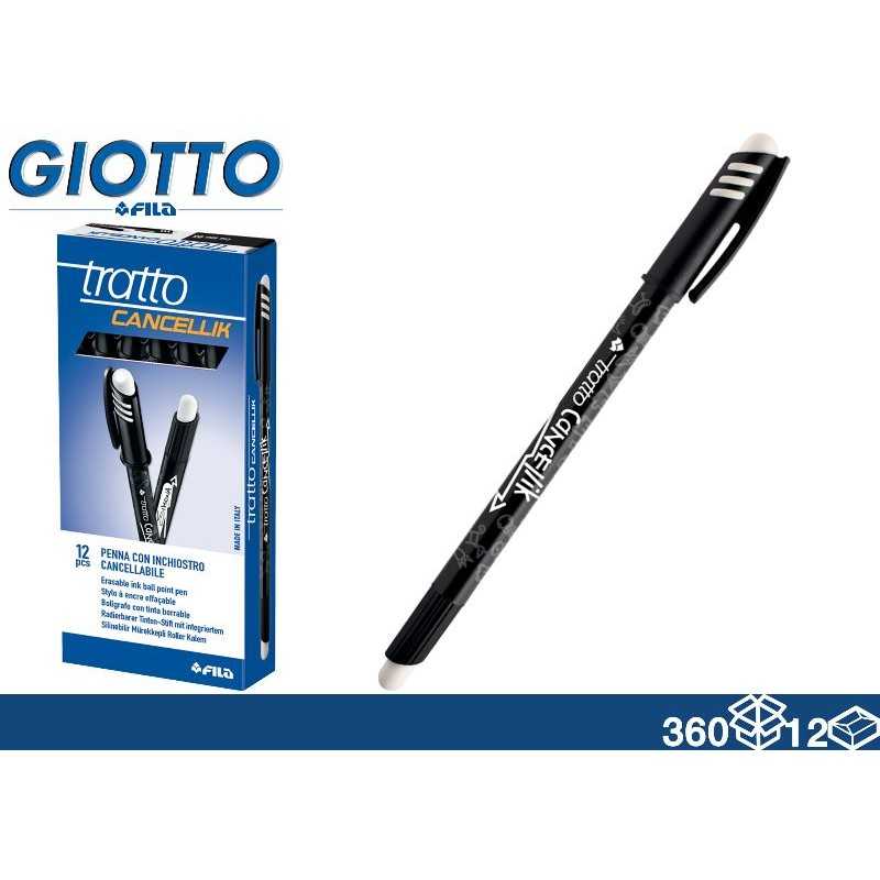 TRATTO CANCELLIK PENNA COLORE NERO IN ASTUCCIO