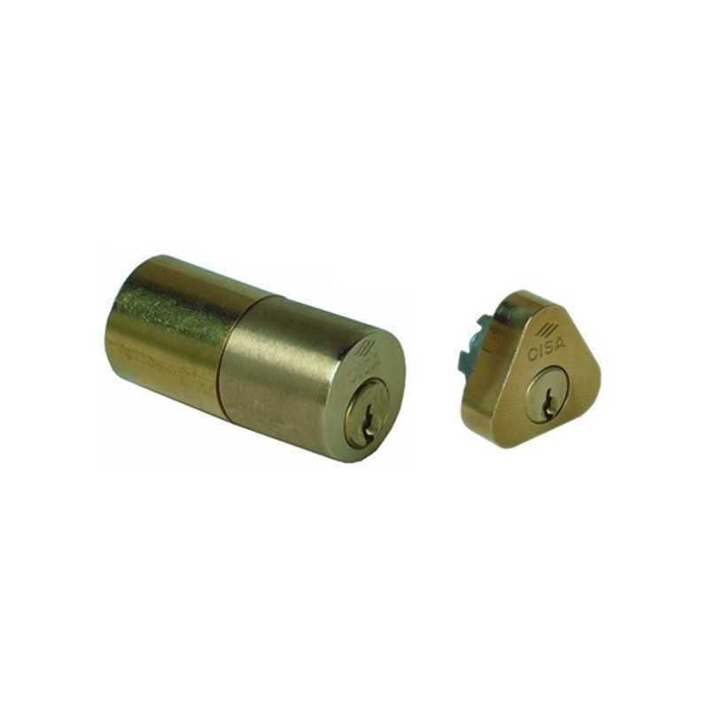 CISA PAIR CYLINDER 02106 BRASS POLISHED