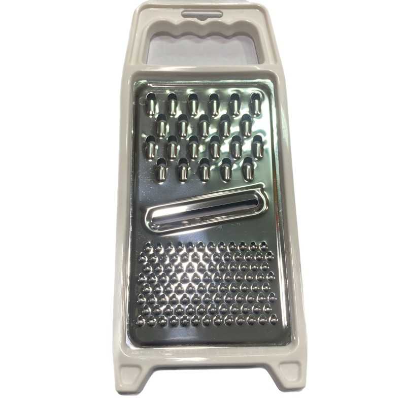 PLASTIC GRATER WITH FIXED BLADE 3 DIFFERENT TYPES OF CUT STAINLESS ...