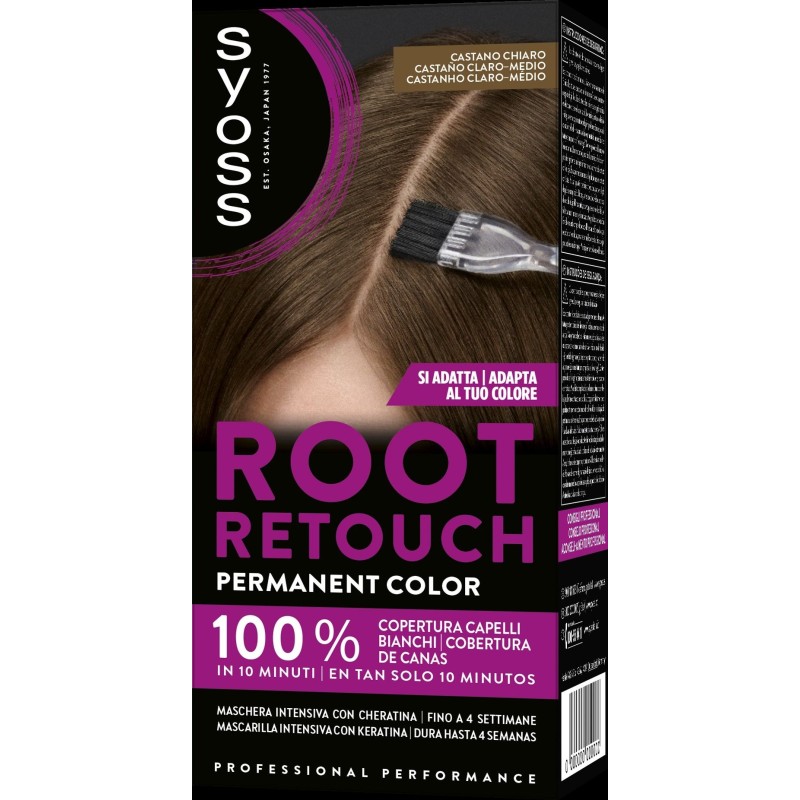 SYOSS RITOCCO PERMANENTE PER CAPELLI COLORE CASTAGNO CHIARO