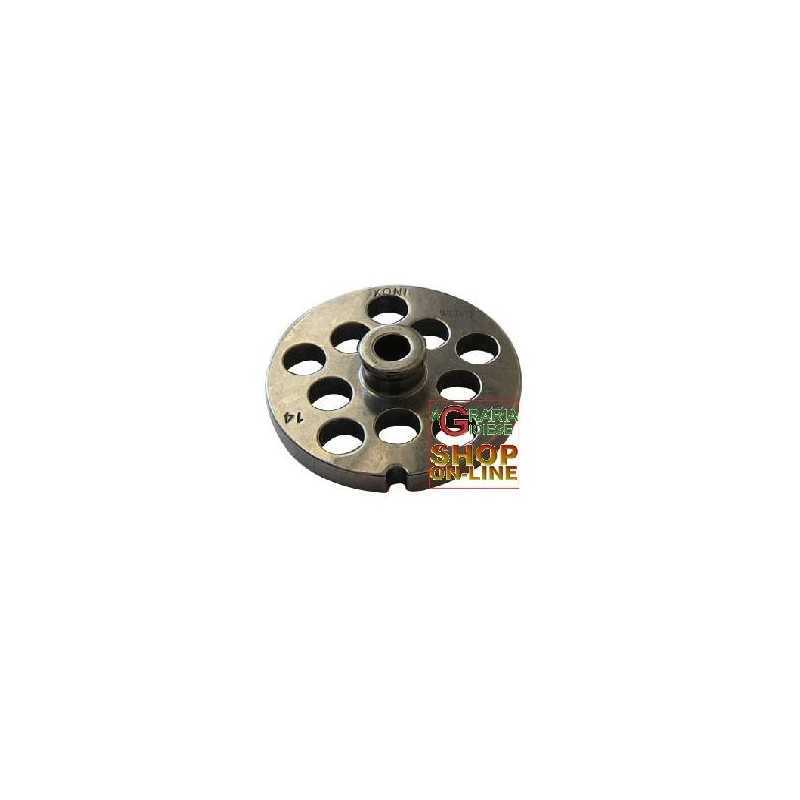 STAINLESS STEEL PLATE FOR MEAT MINCER 8 HOLE 14